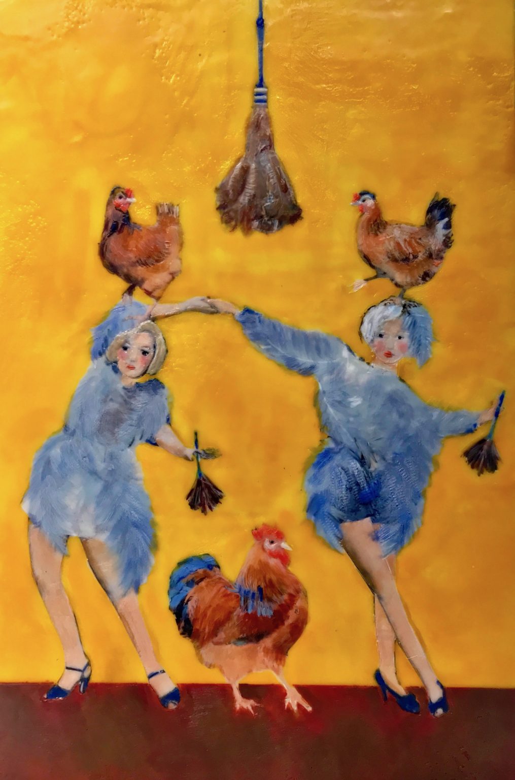 Shake a Tail Feather | Linda Benenati: encaustic follies